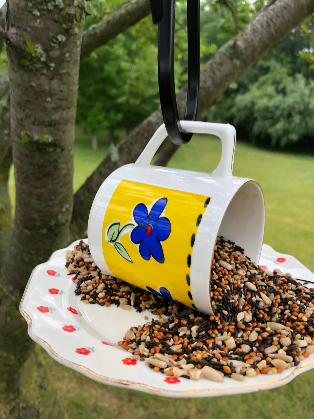 Adorable Vintage Bird Feeder With Delicate Flowers - Etsy