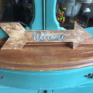 Welcome Arrow Sign - Etsy