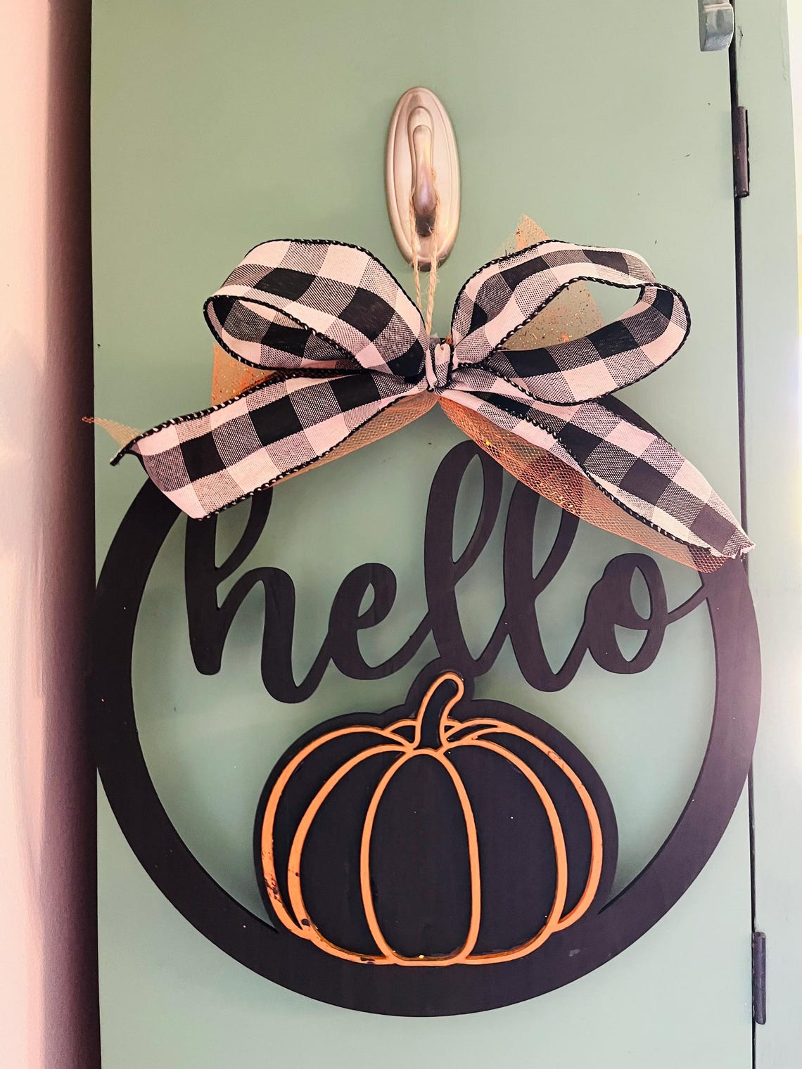 Wood Hello Pumpkin Sign - Etsy
