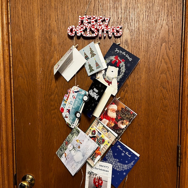 Christmas Card Holder - Etsy