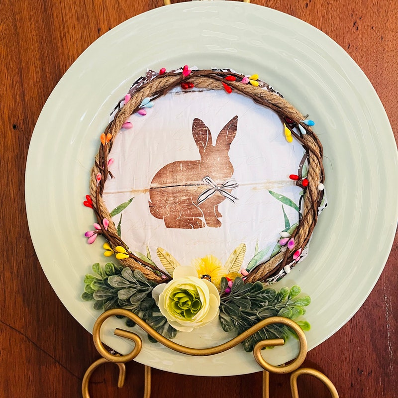 Wooden Bunny Stand - Etsy