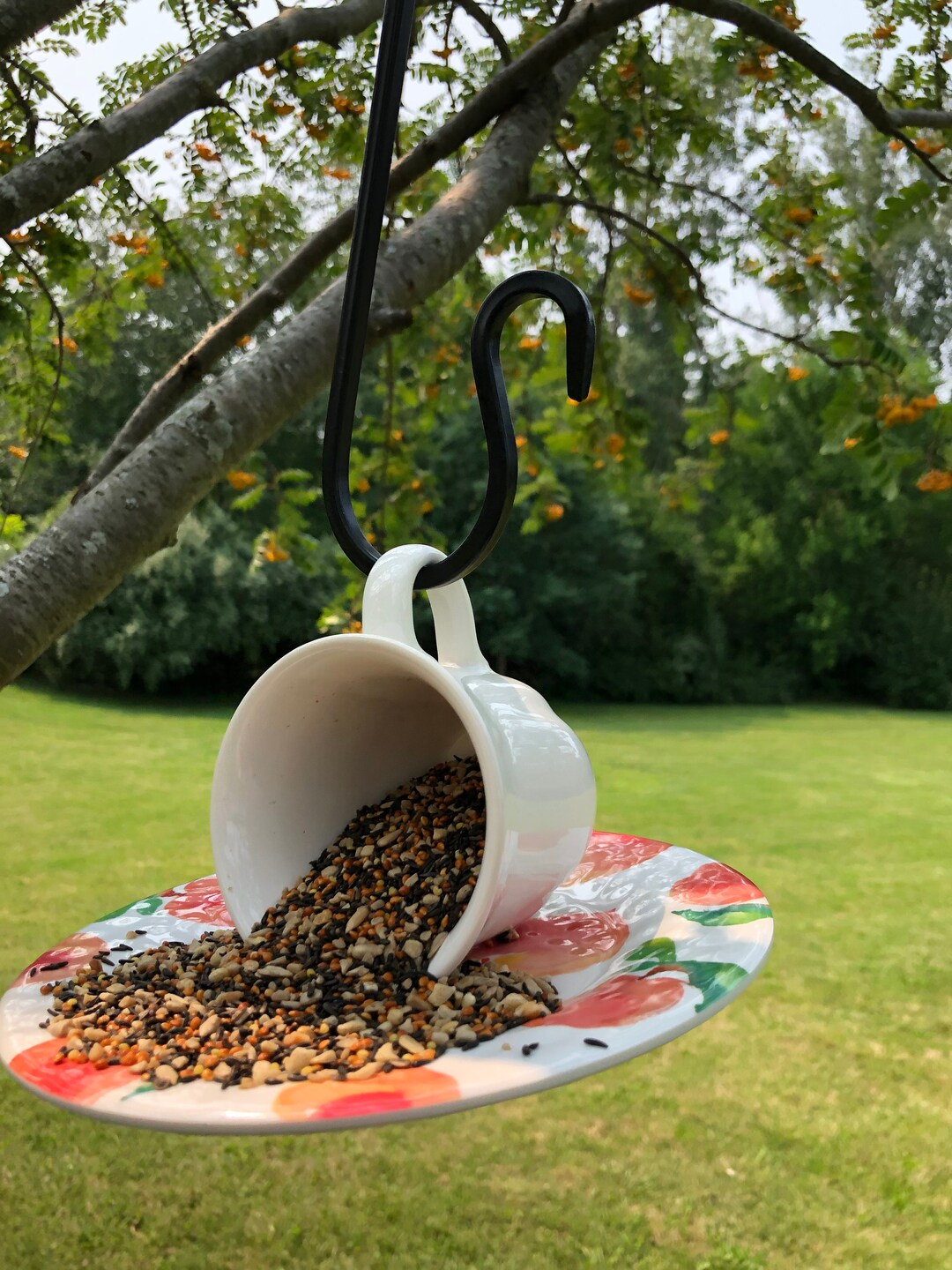 Pretty Peach Bird Feeder - Etsy