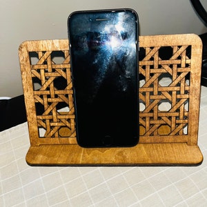 Wood Lattice Phone Holder - Etsy