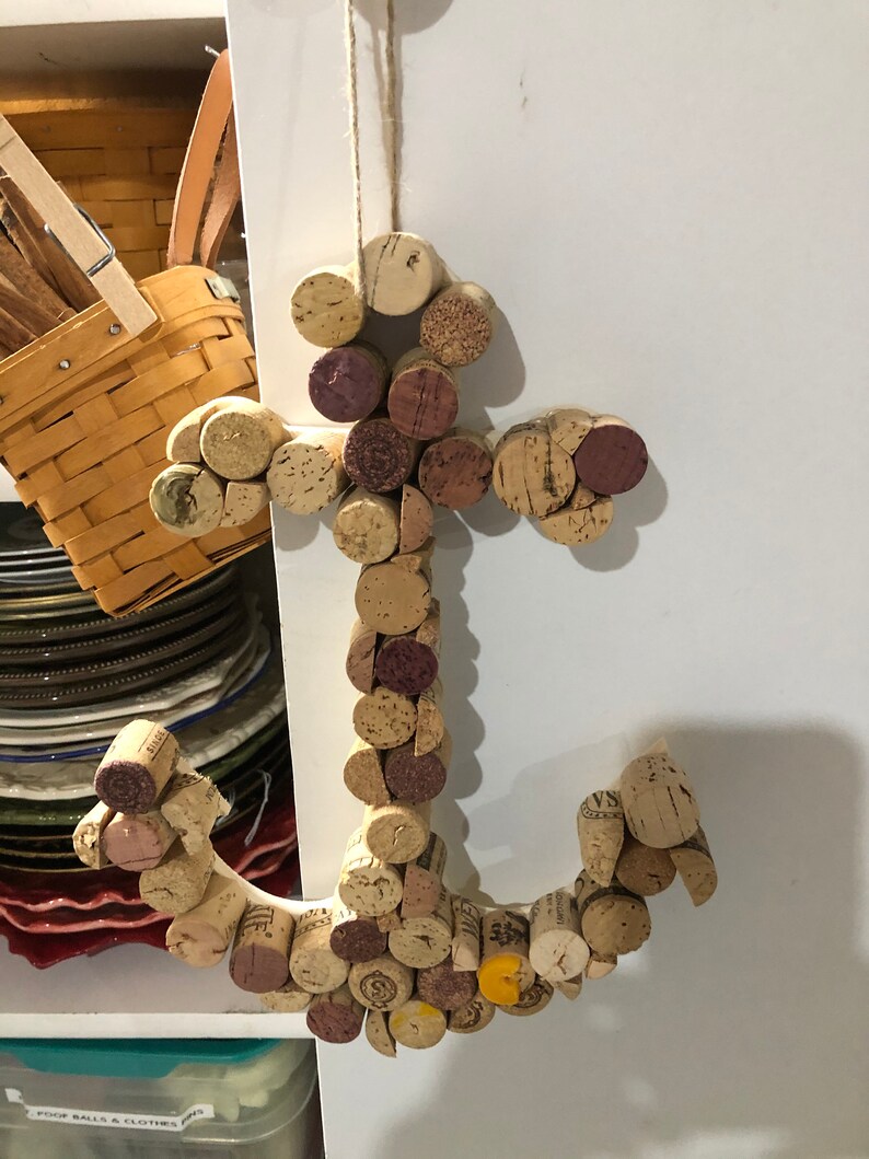Cork Anchor Decor: 8.5 X 11.5 Shelf or Wall Art - Etsy