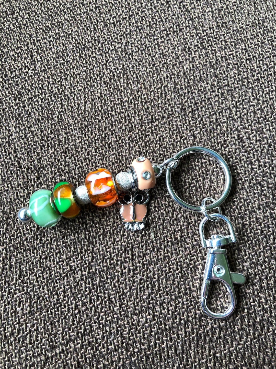 Troll Bead Keychain With a Cute Owl Charm - Etsy