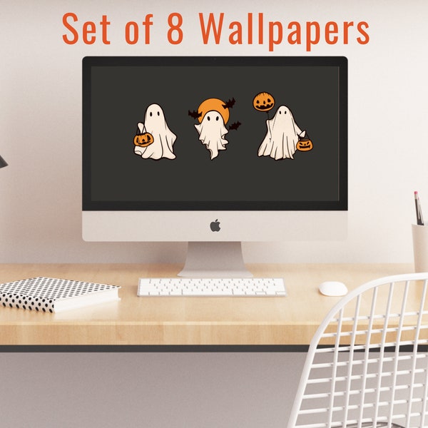 Halloween Desktop Wallpaper - Etsy