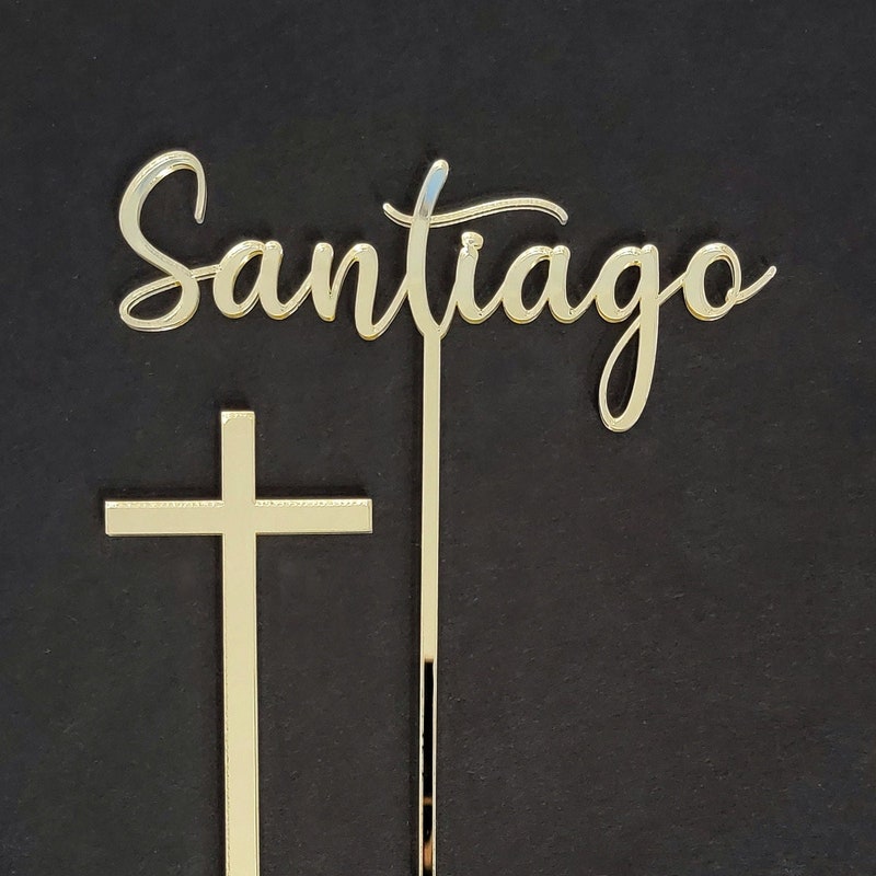 Cake Topper and Cross Set - Etsy