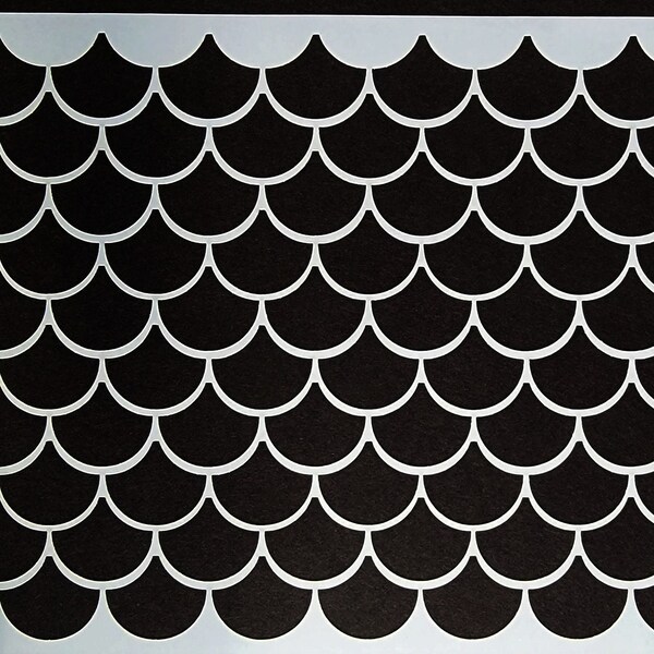 Fish Scale Stencil - Etsy