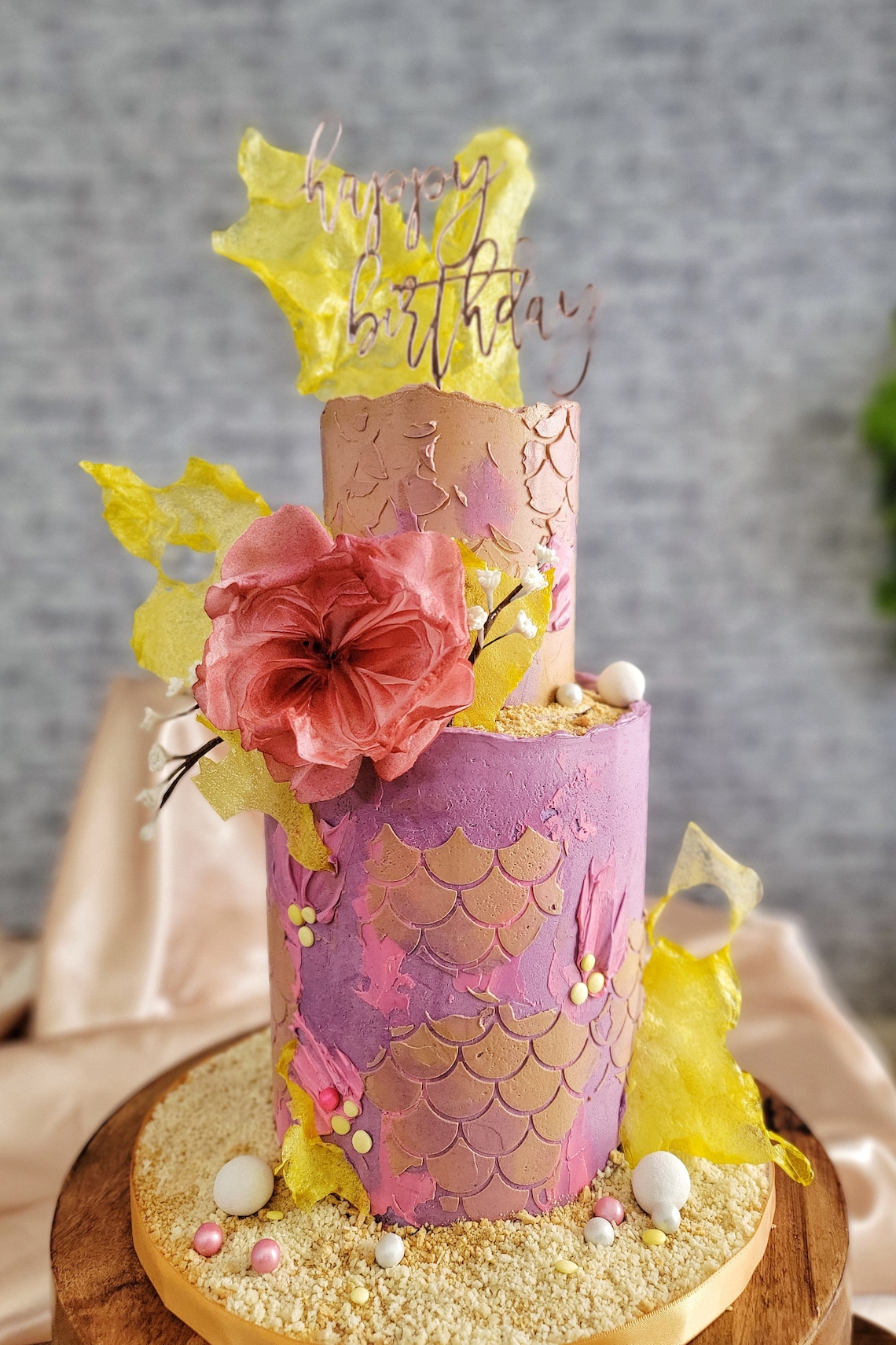 Mermaid Scale Cake Stencil 10 X 6 Inches Flexible Reusable - Etsy