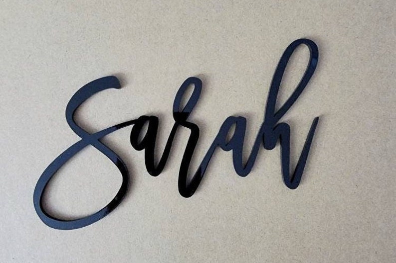 Cursive Acrylic Custom Cake Name Tags Cake Charms Place - Etsy Canada