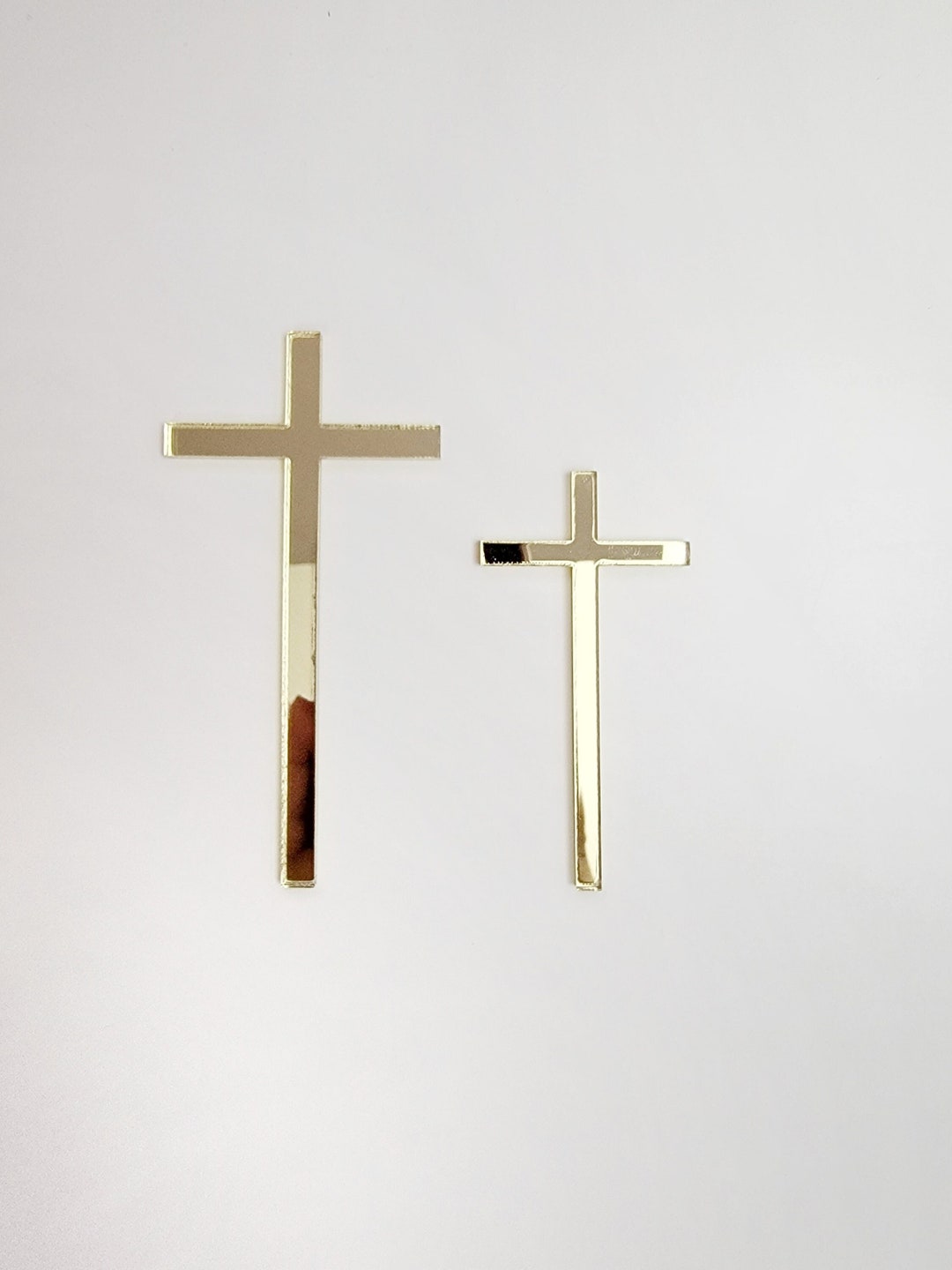 Cross Acrylic Cake Charm and Cake Topper for Baptism - Etsy