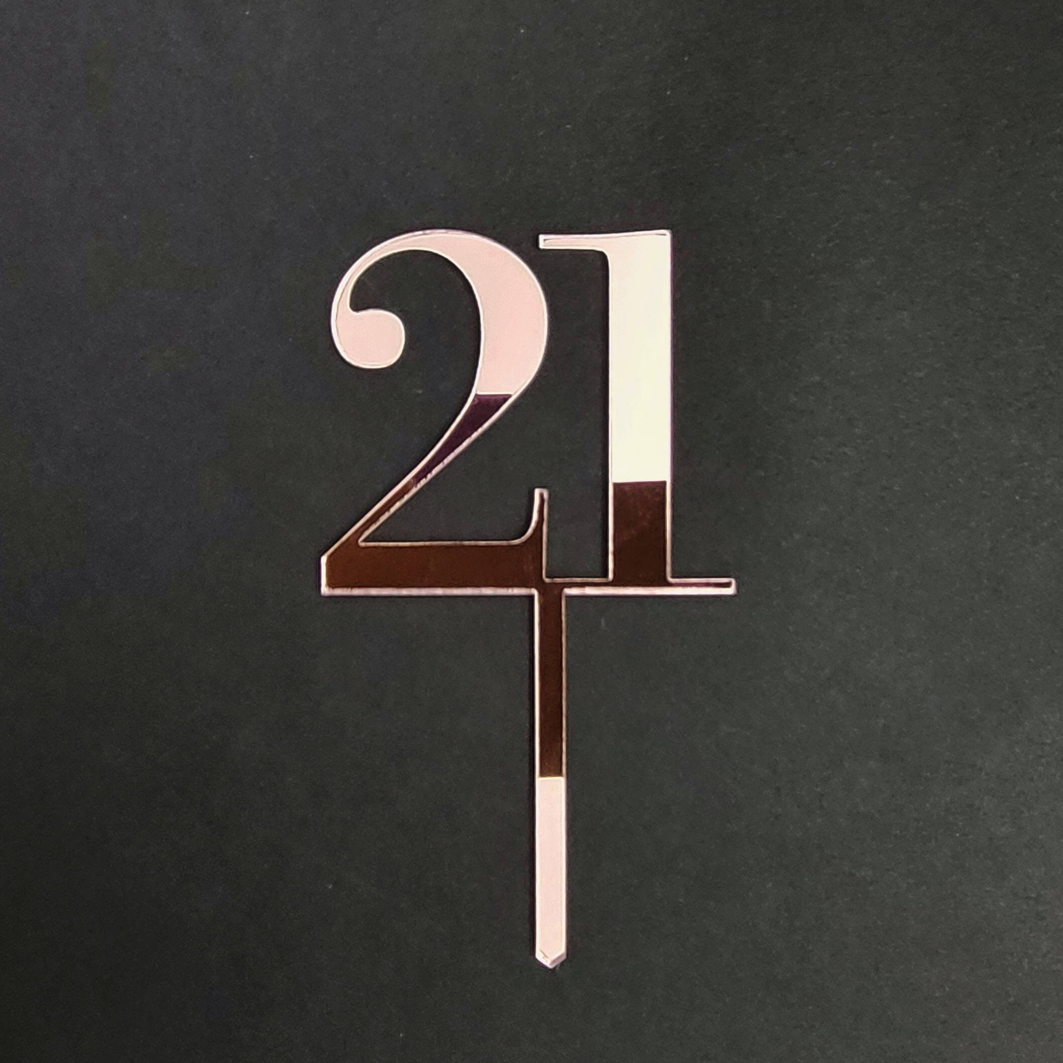 Number Glitter Cake Topper - Etsy