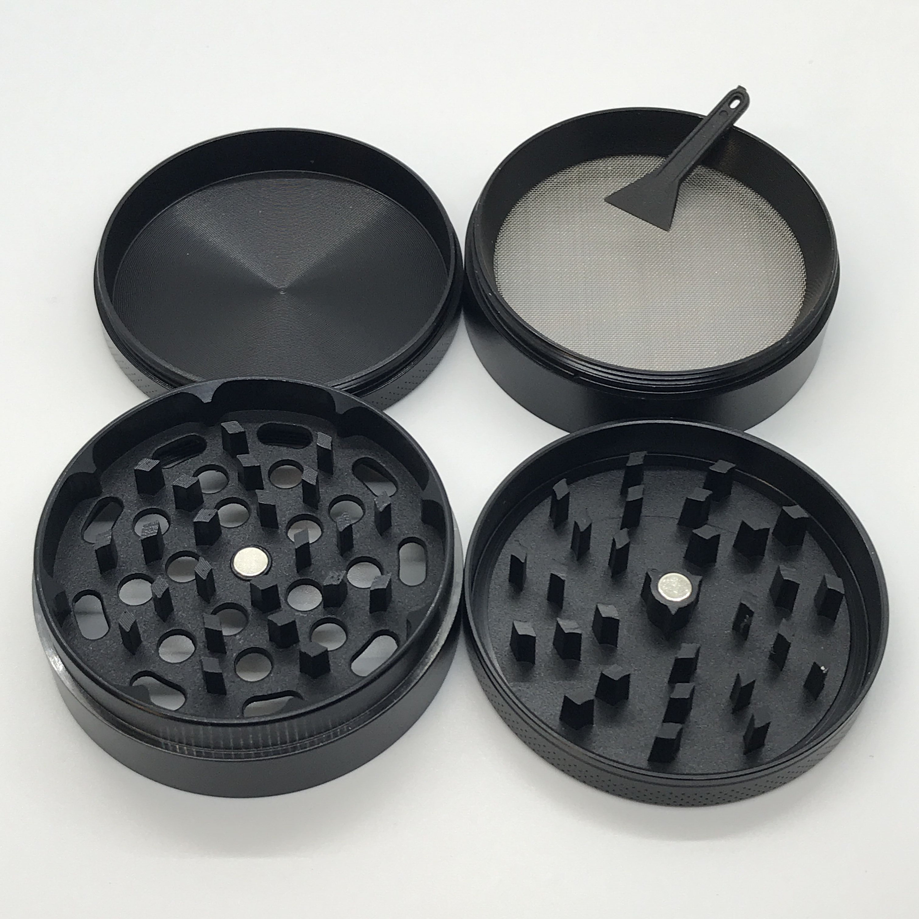 2.5 Inches 4 Pieces Metal Large Tobacco Herb Grinder Spice Smoke ...