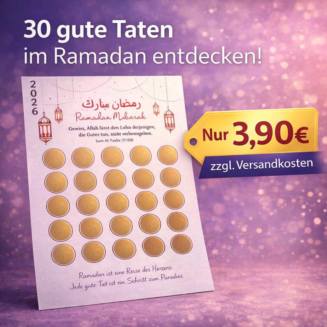 Ramadan Scratch-off Poster: 30 Days of Good Deeds – Islamic Gift for ...