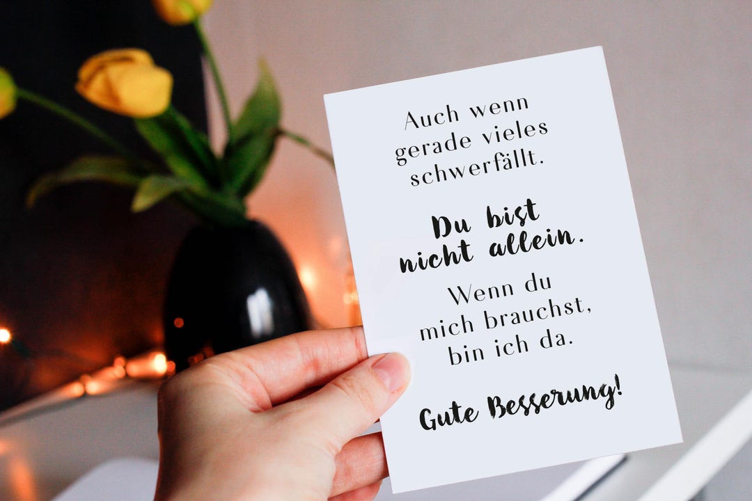Digital Get Well Soon Card – Loving Get Well Wishes to Print | Instant ...