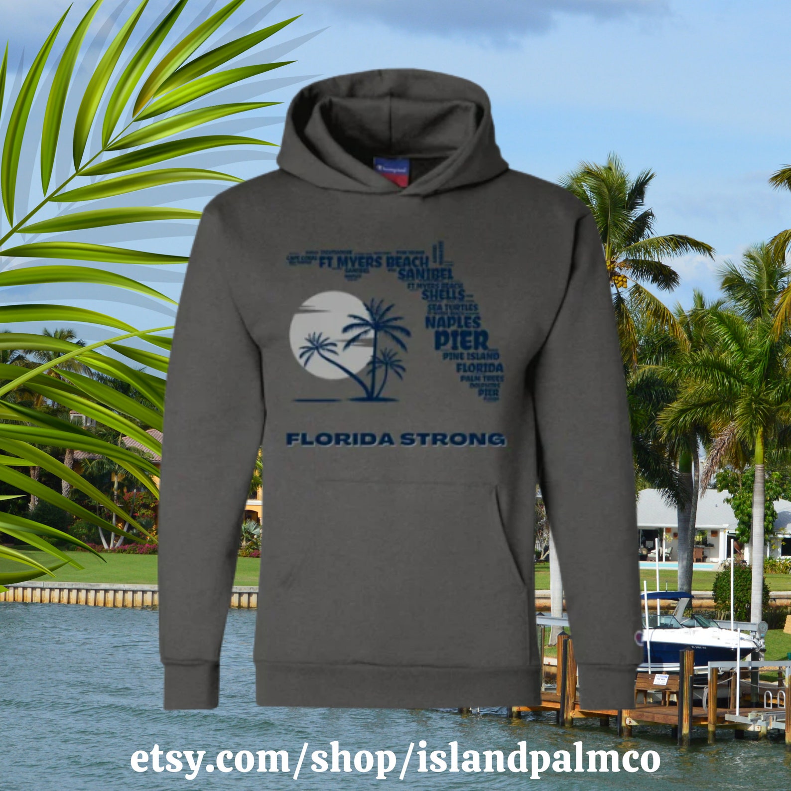 Florida Strong Champion Hoodie/florida Hoodie/sanibel - Etsy
