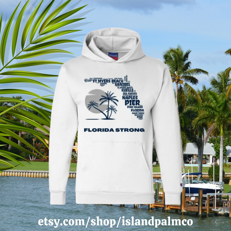 Florida Strong Champion Hoodie/florida Hoodie/sanibel - Etsy