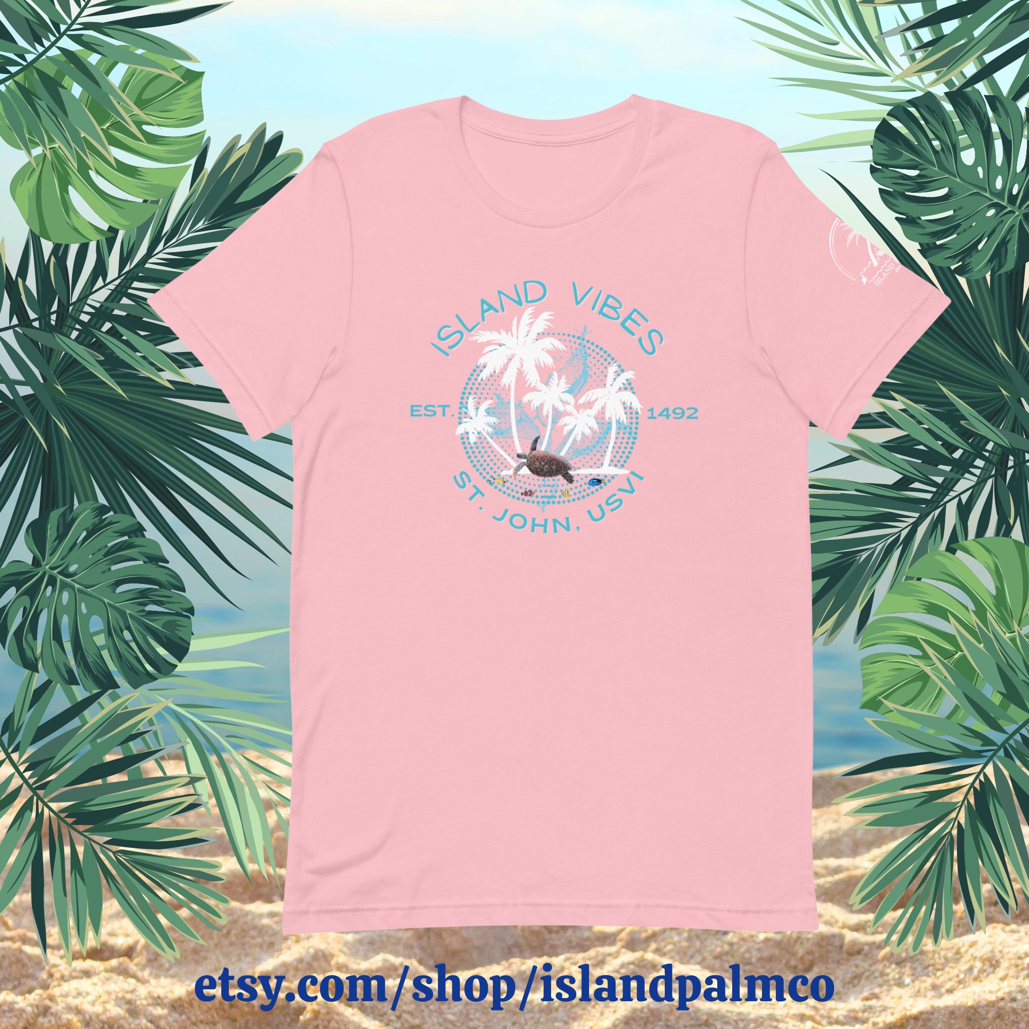 St John USVI Island Vibes T-shirt/caribbean/st John Tee/virgin Islands ...