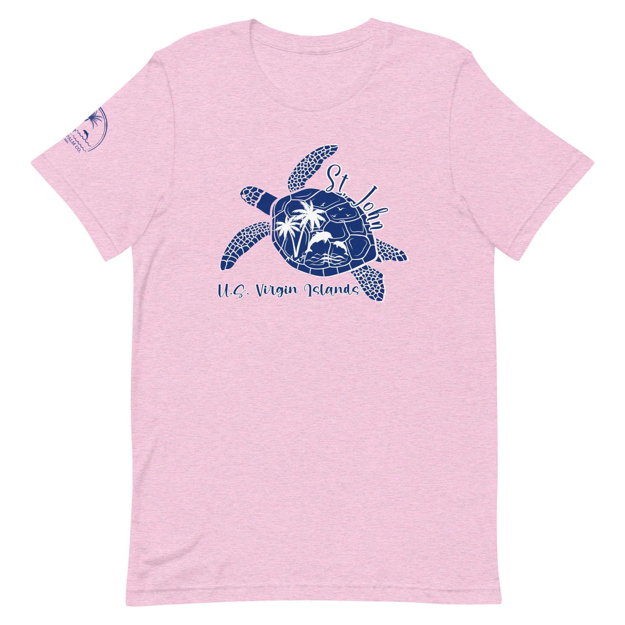 St John USVI Sea Turtle Palms Unisex T-shirt/st John Beach Shirt/virgin ...