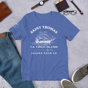Saint Thomas USVI Pirate Ship Unisex T-shirt/men's St Thomas Tee/st ...