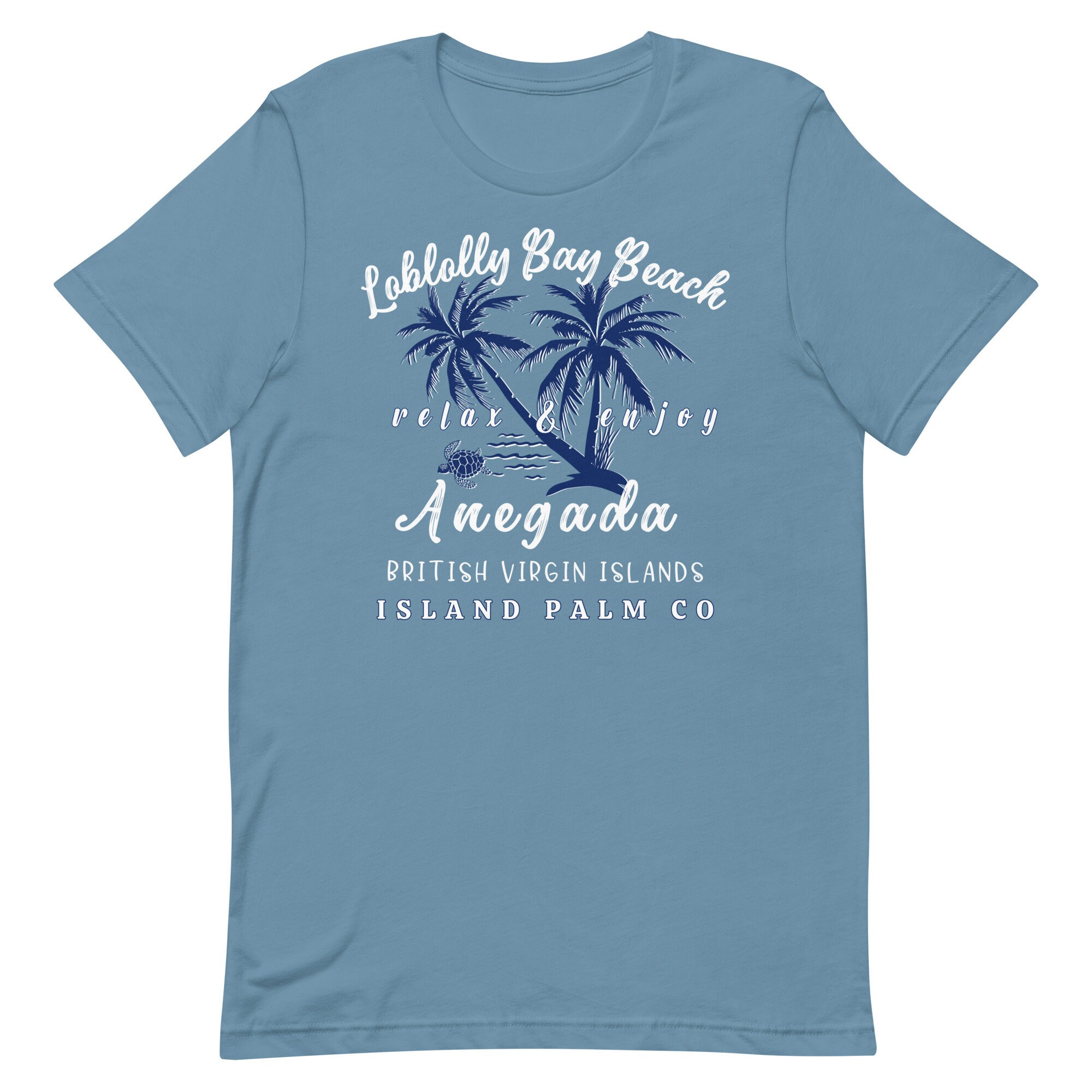 Loblolly Bay Beach Anegada British Virgin Islands Unisex T-shirt/men's ...