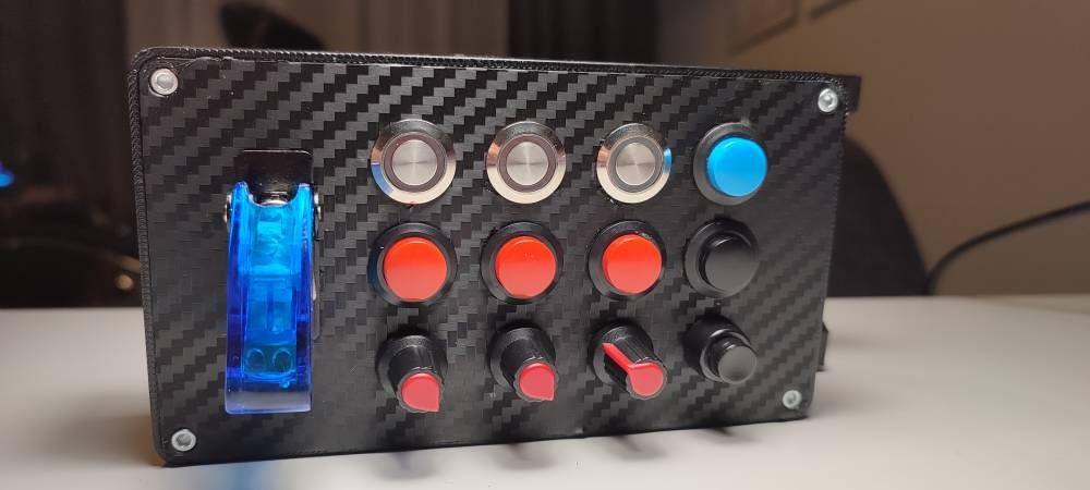 PC Button Box for Sim Racing 19 Functions Rotary Encoders Momentary ...