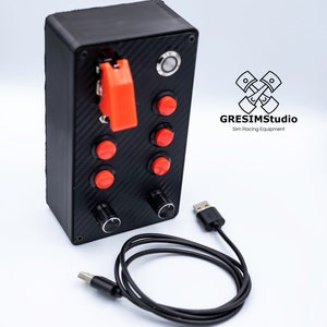 PC BUTTON BOX With 15 Functions for Sim Racing,truck Sim or Flight Sim ...