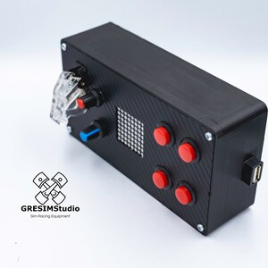 Pc Button Box With Led Matrix Shift Indicator for Sim Racing or Truck ...