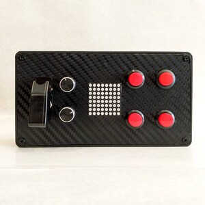 Pc Button Box With Led Matrix Shift Indicator for Sim Racing or Truck ...
