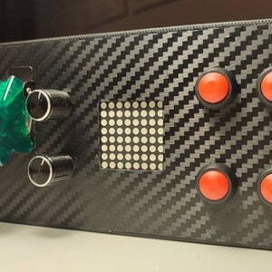 Pc Button Box With Led Matrix Shift Indicator for Sim Racing or Truck ...