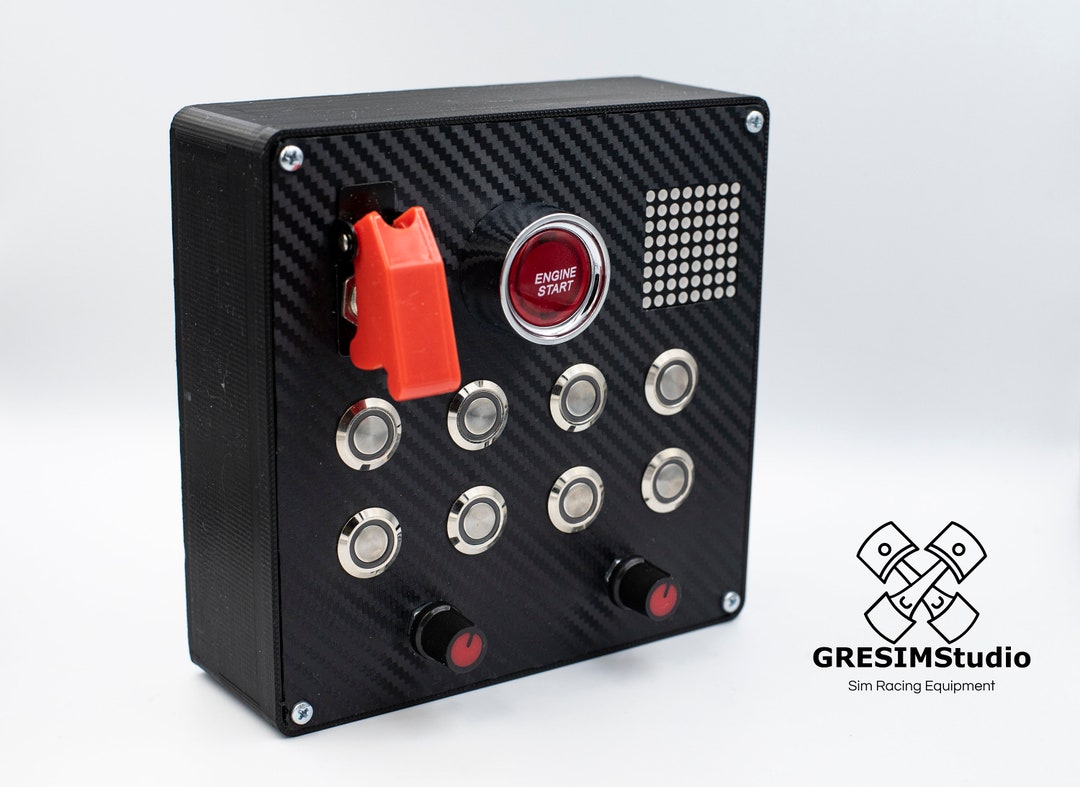 PC Sim Racing Button Box With Mount for Fanatec Podium or DD - Etsy