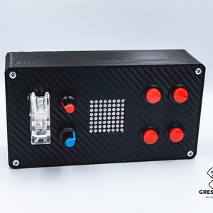 Pc Button Box With Led Matrix Shift Indicator for Sim Racing or Truck ...