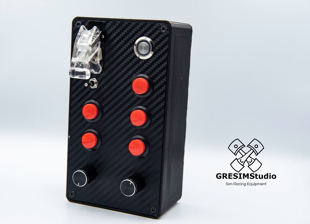 PC BUTTON BOX With 15 Functions for Sim Racing,truck Sim or Flight Sim ...