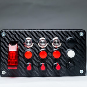 PC Button Box 19 Functios for Sim Racing With Fanatec Mount - Etsy