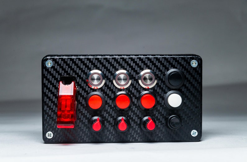 PC Button Box for Sim Racing 19 Functions Rotary Encoders Momentary ...