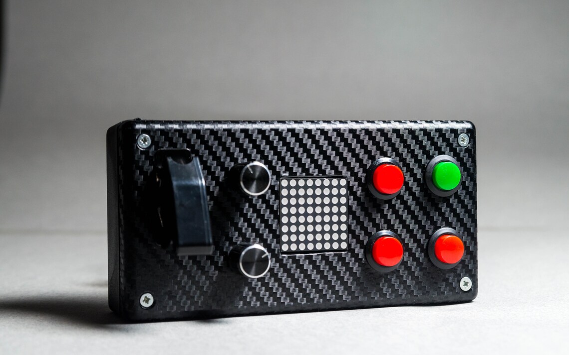 Pc Button Box With Led Matrix Shift Indicator for Sim Racing - Etsy