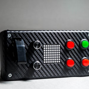 Pc Button Box With Led Matrix Shift Indicator for Sim Racing or Truck ...