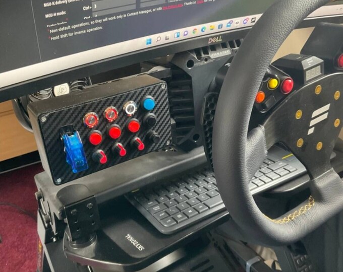 PC Button Box 19 Functios for Sim Racing With Fanatec Mount - Etsy