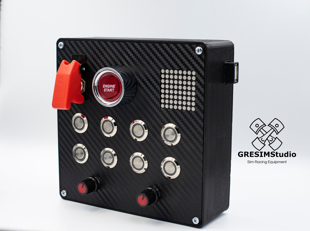 PC Sim Racing Button Box With Mount for Fanatec Podium or DD - Etsy
