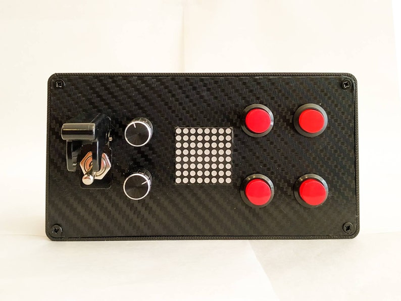 Pc Button Box With Led Matrix Shift Indicator for Sim Racing - Etsy