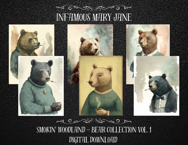 Digital Download Printable Cannabis Art Smokin' - Etsy