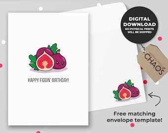 Fig Birthday Card - Etsy
