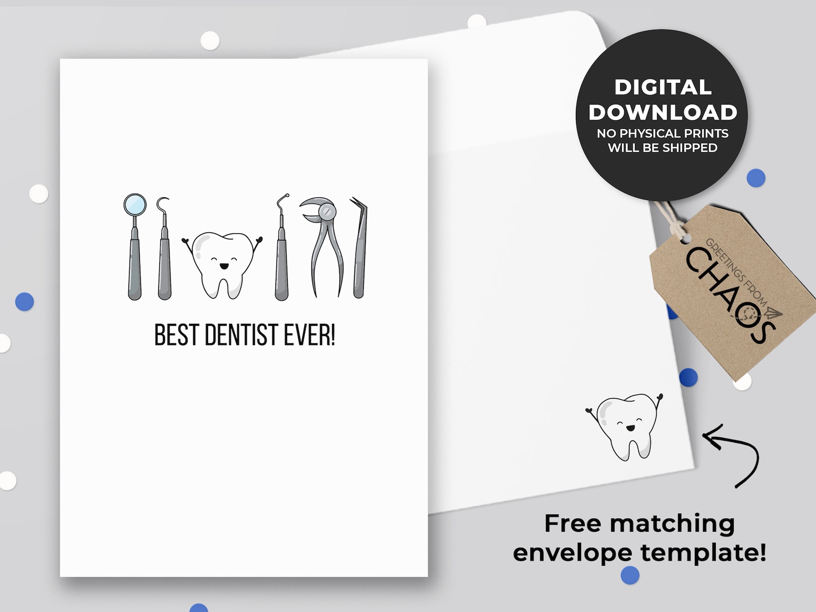 Best Dentist Ever Printable Card | Dental School Graduation Card, New ...