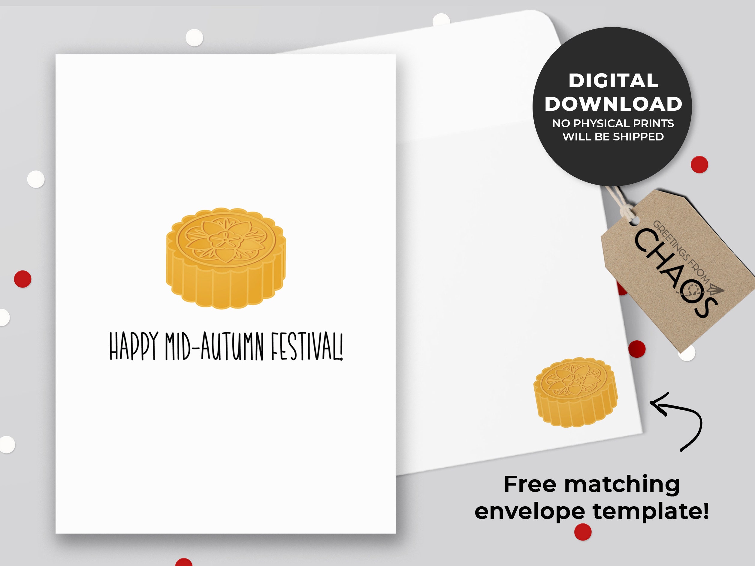 Happy Mid-autumn Festival Printable Card | Mid Autumn Festival Greeting ...
