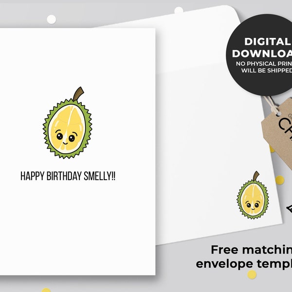 Funny Durian Cards - Etsy