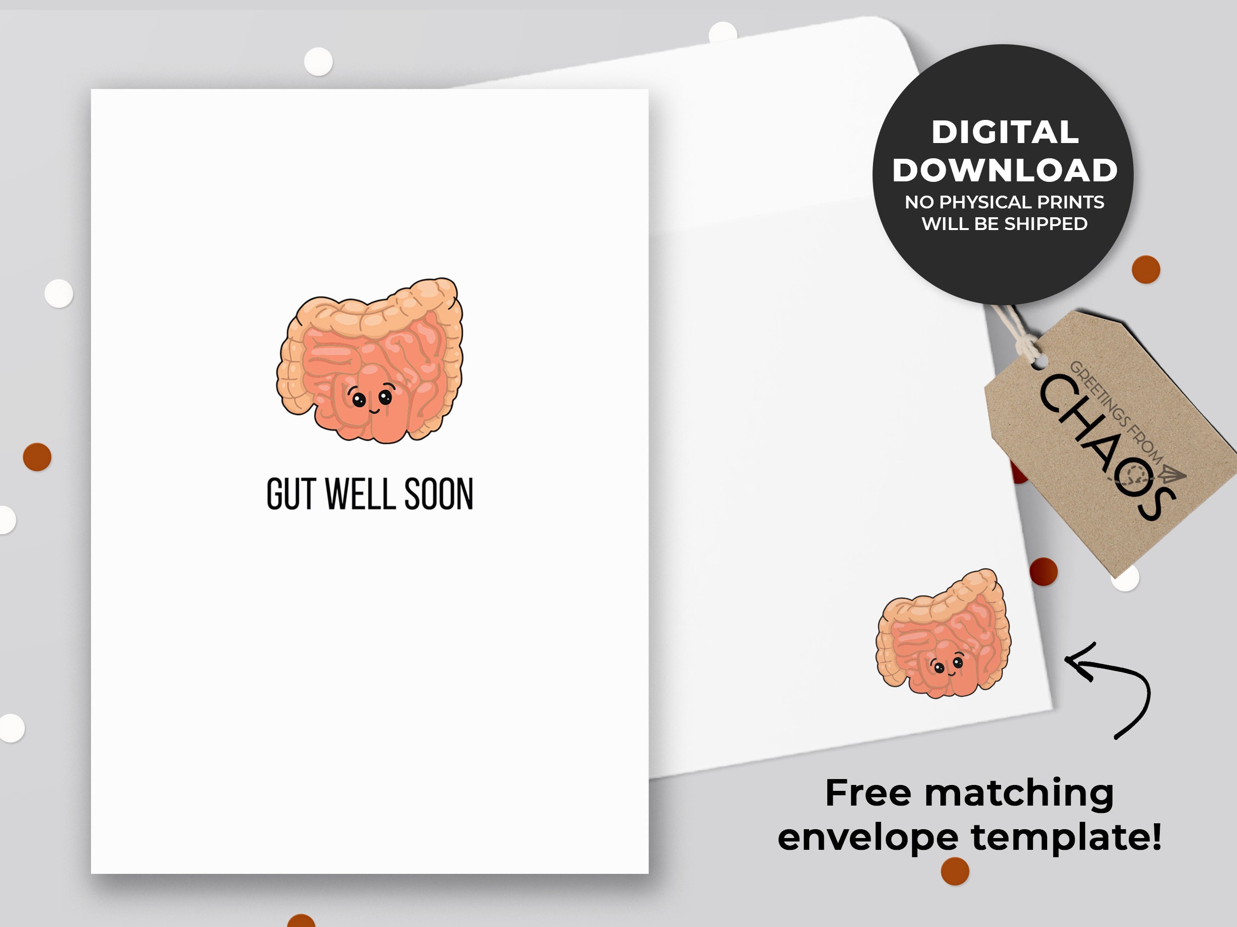 Period Cramps Get Well Card