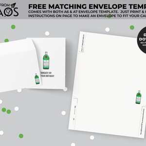 Tanquer-yay It's Your Birthday Printable Card Punny Card, Alcohol ...