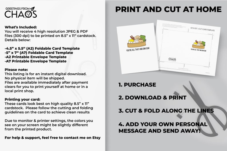 You're All That and Dim Sum Printable Card | Punny Anniversary, Dim Sum ...