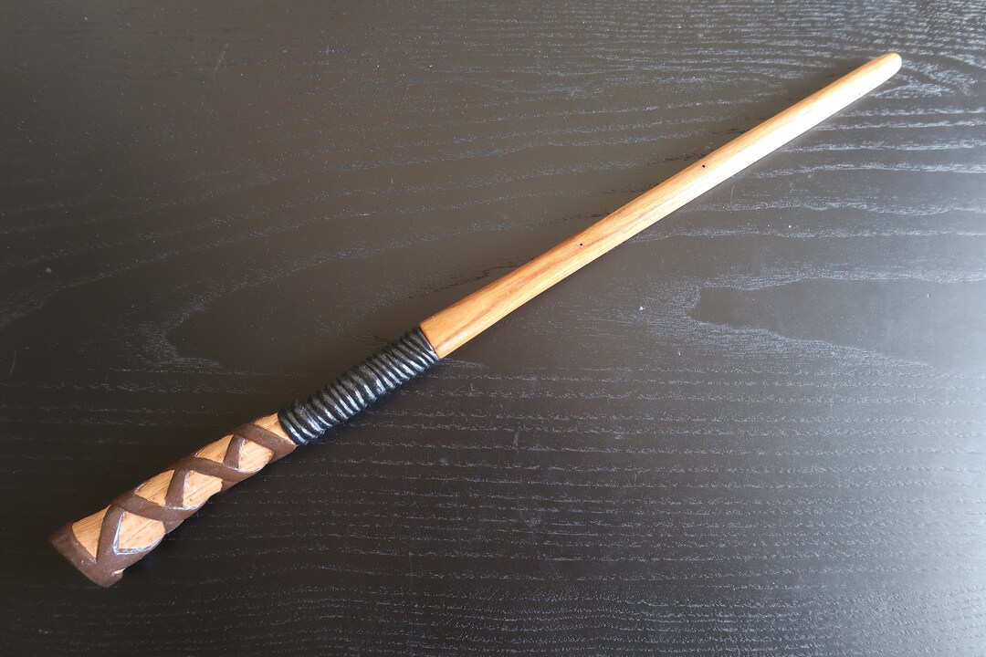 Hand Carved Witches or Wizards Wand. Whimsical Wand Made From Ash and ...