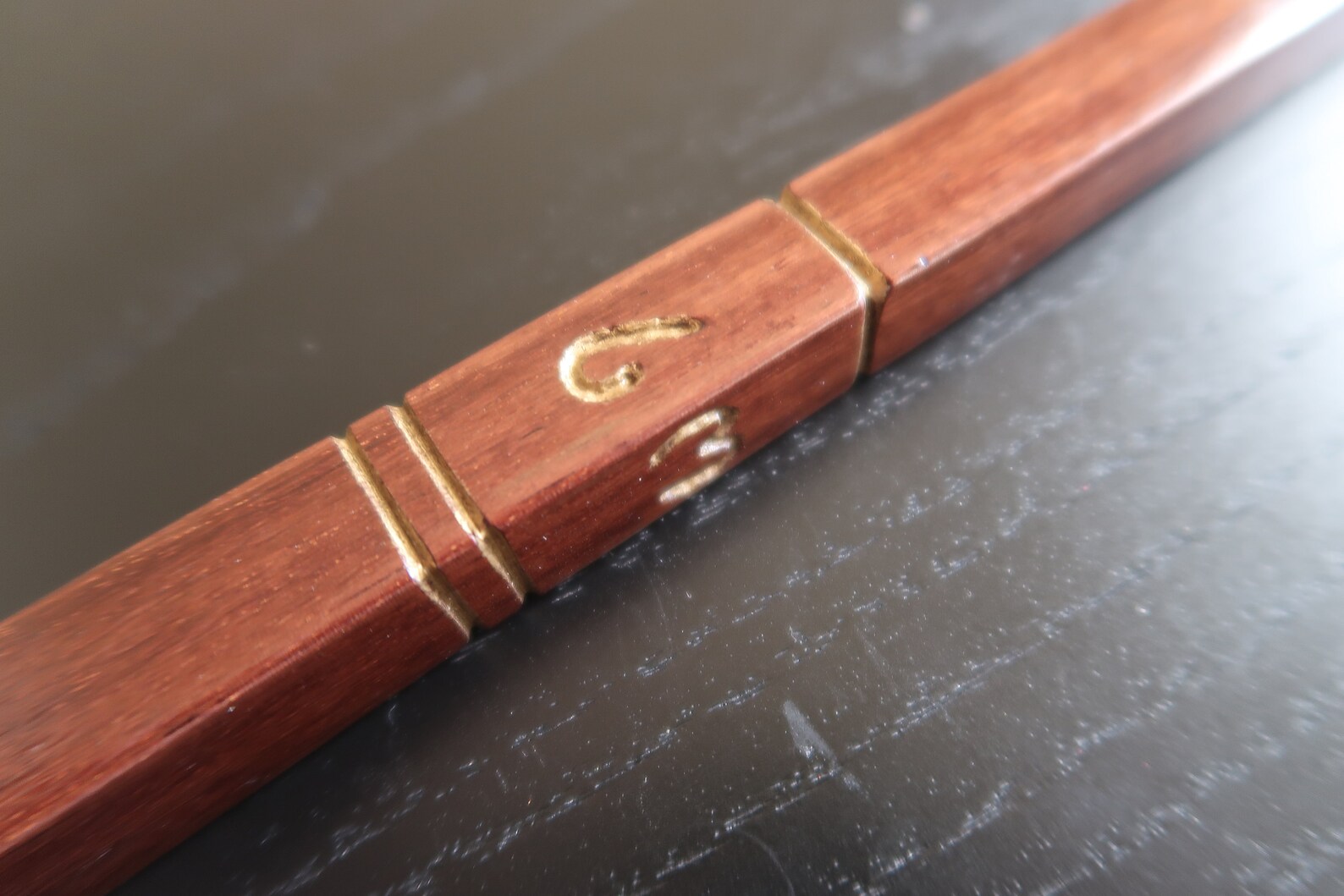 Hand Carved Witches or Wizards Wand. A Sleek Squared Wand With Enochian ...